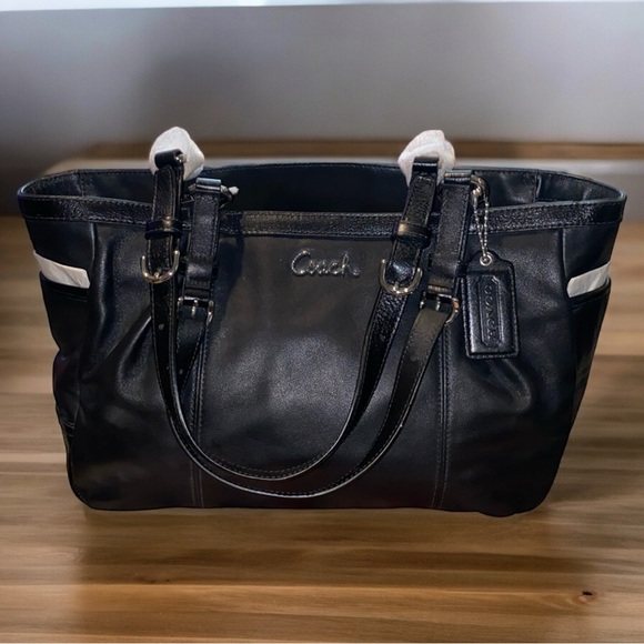 Coach | Bags | Black Coach East West Gallery Tote Bagpurse F7721 | Poshmark